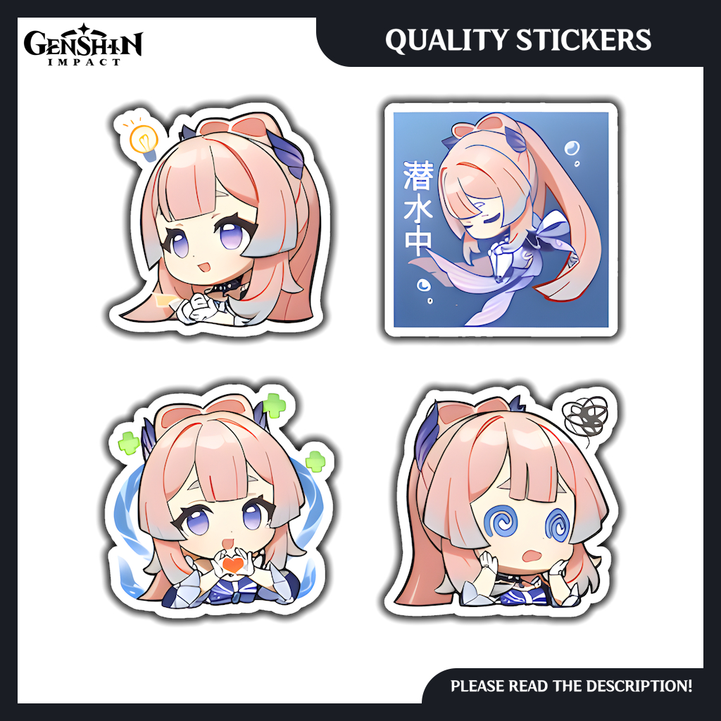 Sangonomiya Kokomi Xiaohongshu Collab - Genshin Impact Emoji Stickers ...