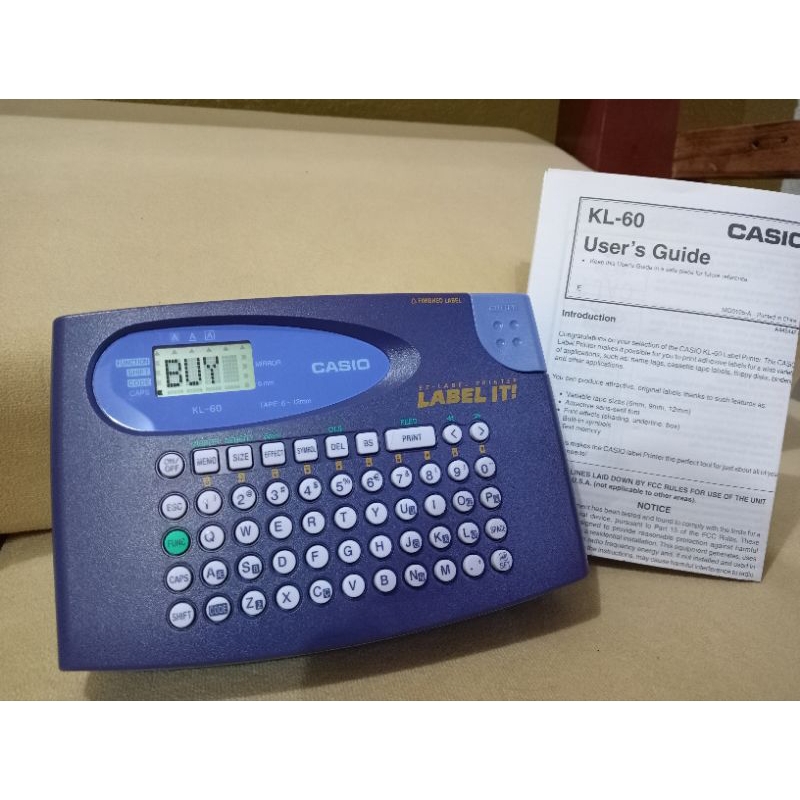 Casio Label Printer (KL-60) | Shopee Philippines