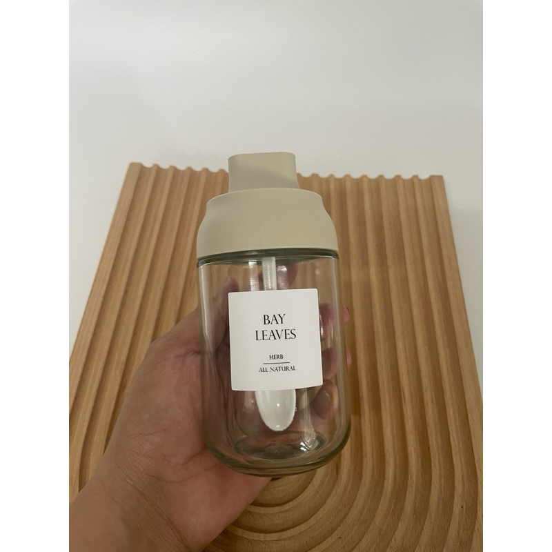 [ With Free Label ] Minimalist aesthetic condiment spice jars with ...