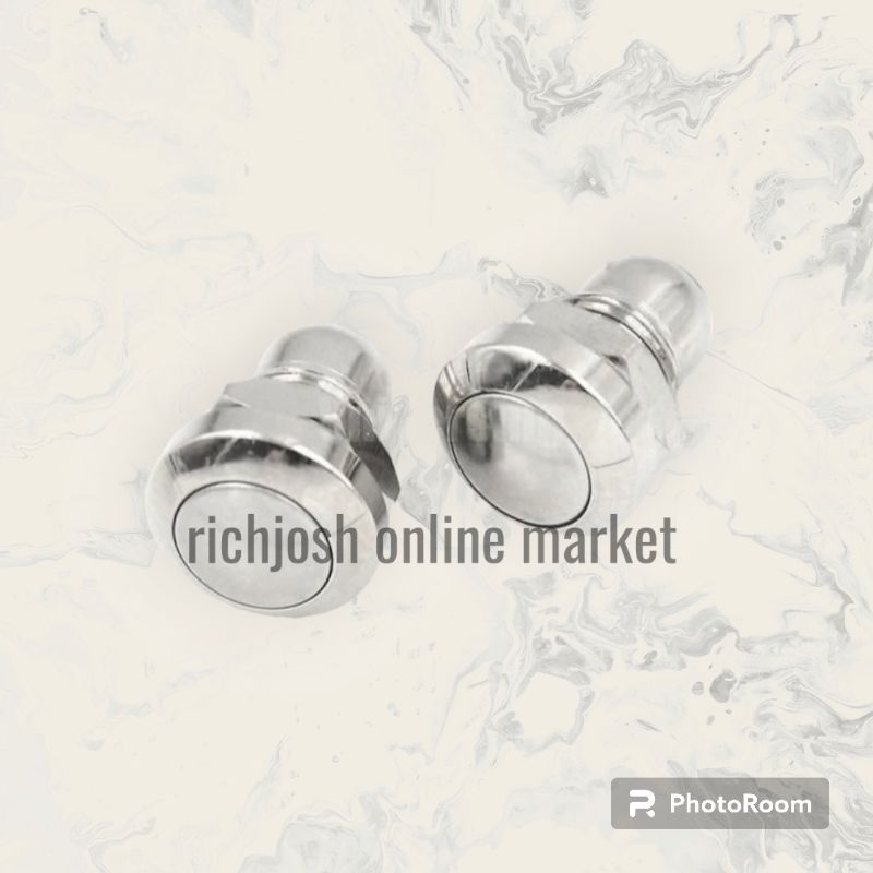 1pc 8mm/12mm STAINLESS MDL Mini Driving Passing Light Switch Momentary ...