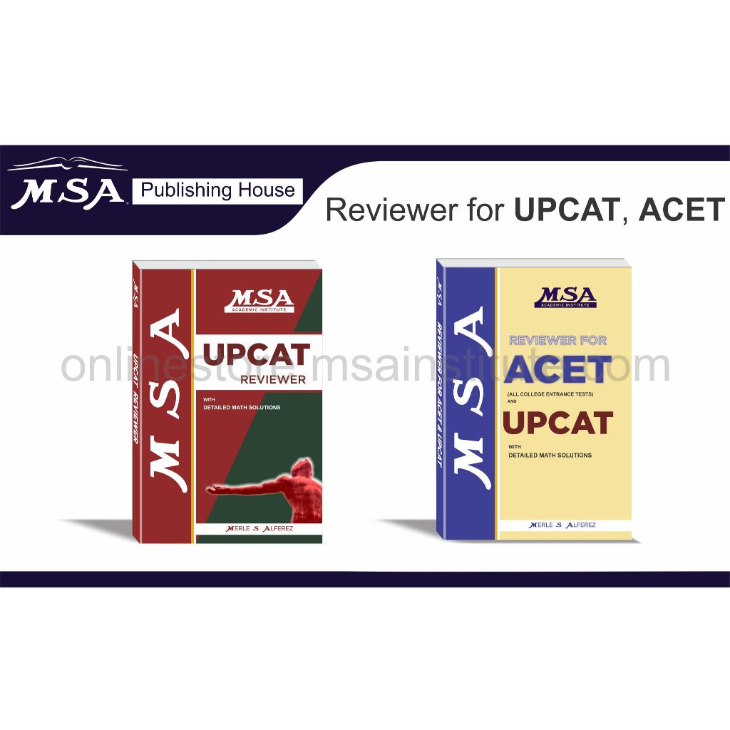 MSA Reviewer for UPCAT, ACET Set | Shopee Philippines