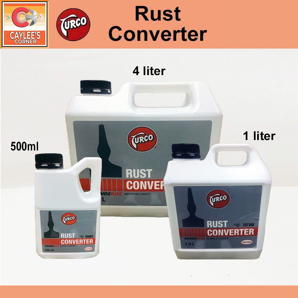 TURCO Rust Converter 500ml / 1 liter / 1 gallon | Shopee Philippines