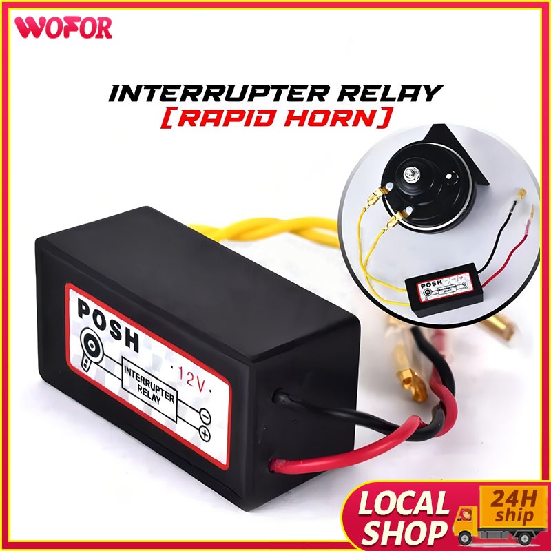 Rapid Motorcycle Retrofit Accessories Horn Relay Flasher Back Fire ...