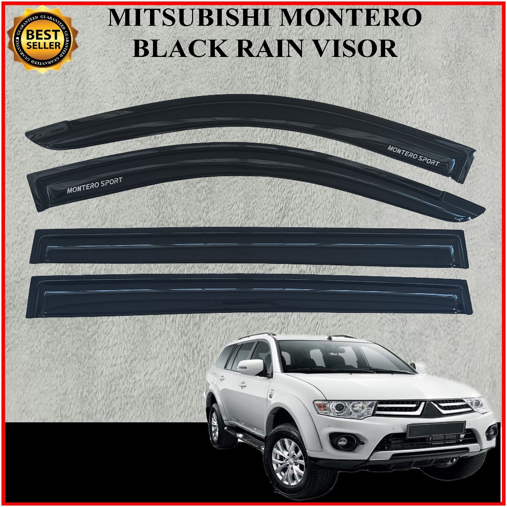 2009-2015 Mitsubishi Montero Sports Rain Visor , Rain gutter, Door ...