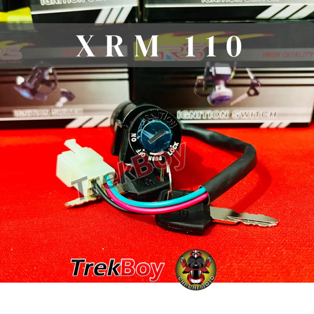 IGNITION SWITCH FOR MOTORCYCLE XRM 110 - ORIGINAL GRS [ PLUG AND PLAY ...