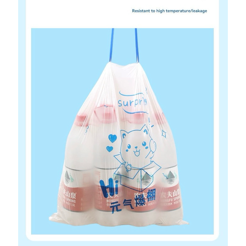 4.5g 100pcs drawstring garbage bag thickened bedroom kitchen bathroom ...