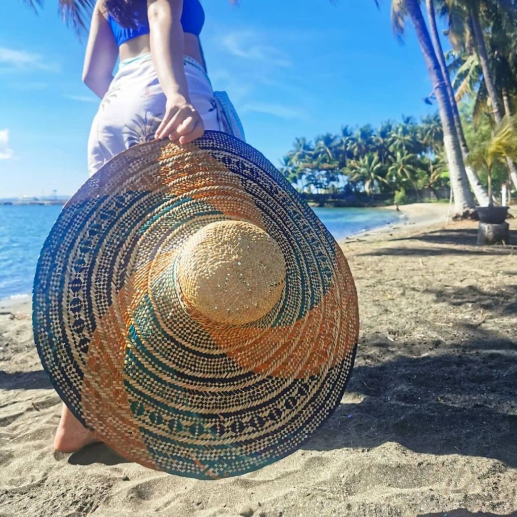 TWWA Tagolwanen Handwoven Sodsod Grass Wide Brim Banig Beach Hat ...
