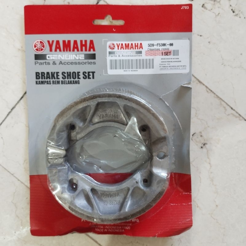 YAMAHA GENUINE BRAKE SHOE FOR MIO/SPORTY/SOULTY/MX /AEROX/MIOi125/FZ/SZ ...