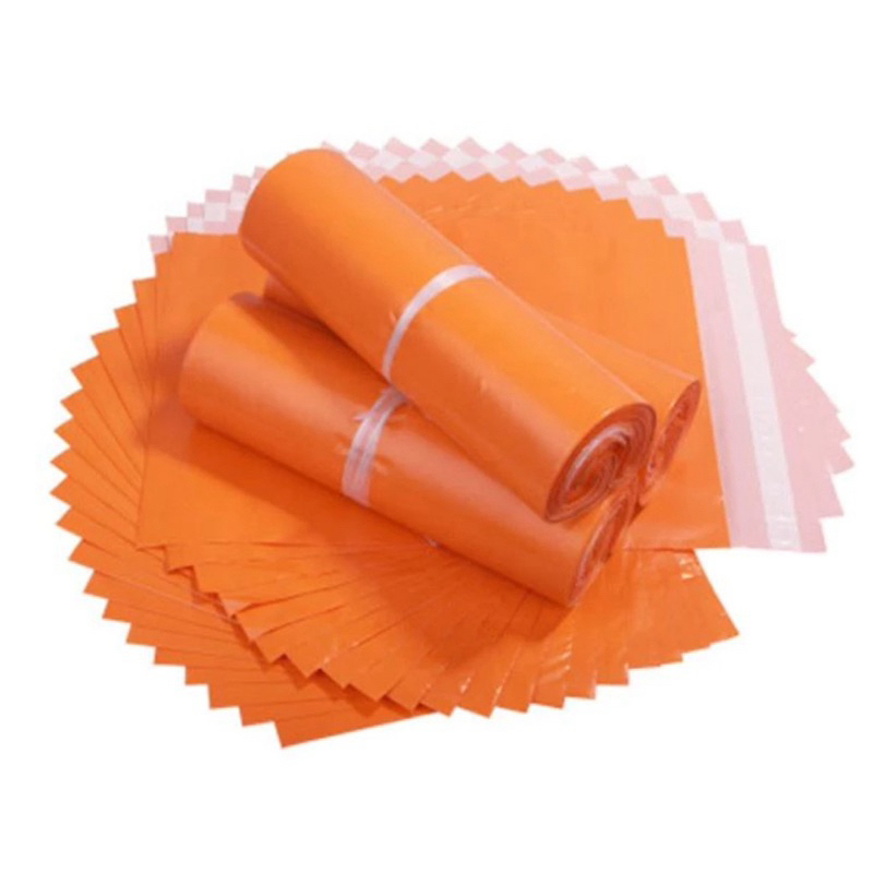 100pcs courier pouch Plain/Printed Orange Pouch Courier Pouch courier ...