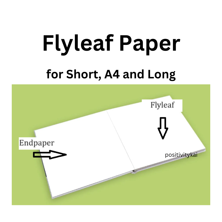 (Positivity) Flyleaf Paper / Flyleaves for Book Binding | Shopee ...
