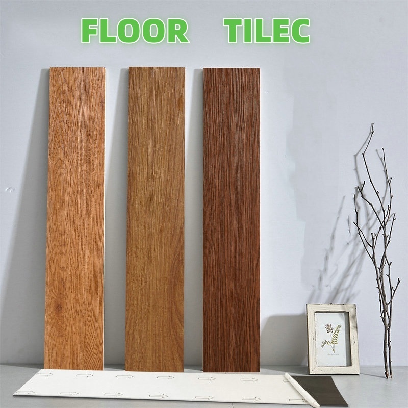 91X16CM Floor stickers 3D Vtile flooring self adhesiv Waterproof PVC ...