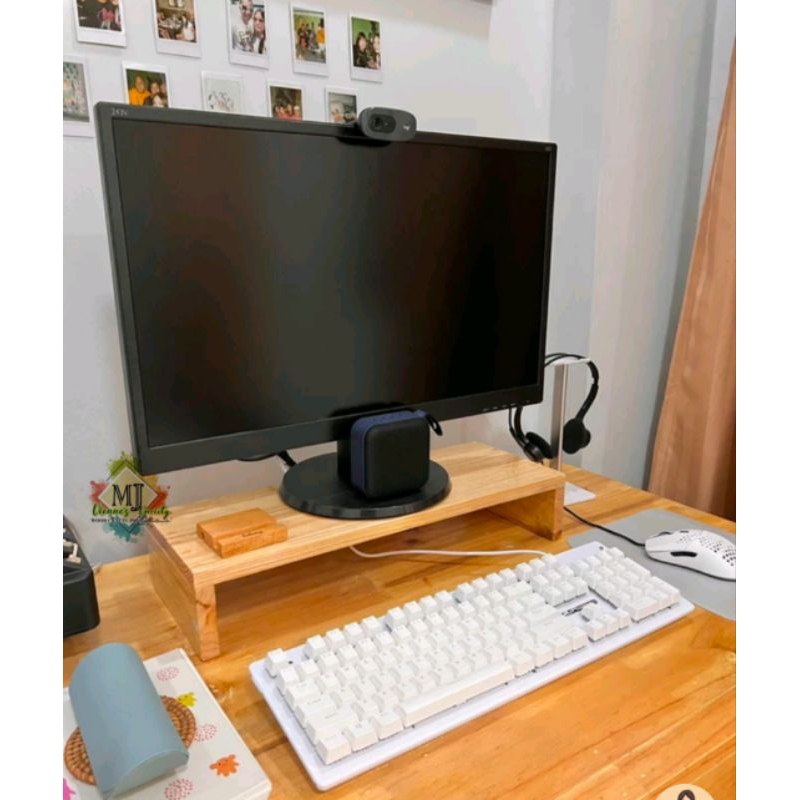Wooden Monitor Riser| Monitor Stand | Laptop Stand Riser|SMALL to ...