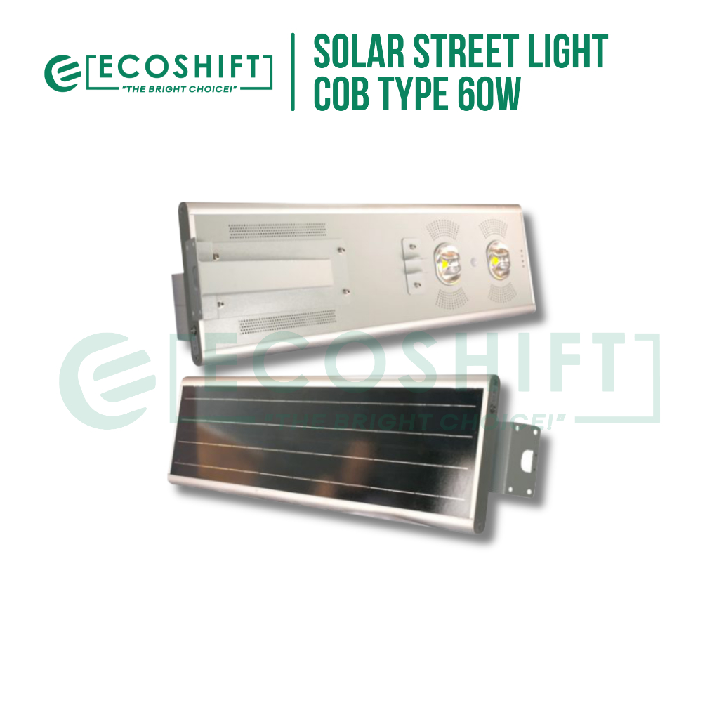 Ecoshift LED Solar Street Light 60 Watts COB Type Daylight | Shopee ...