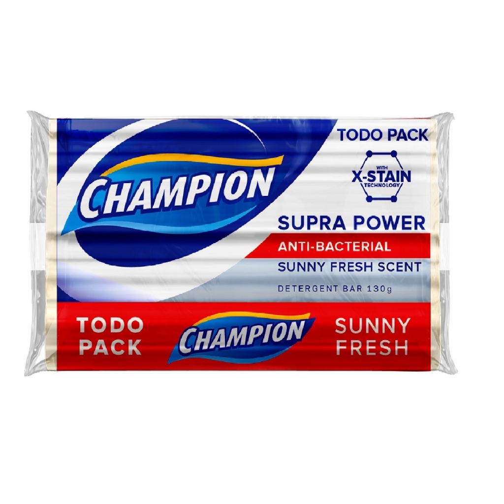 Champion Laundry Detergent Bar Sunny Fresh 130g | Shopee Philippines