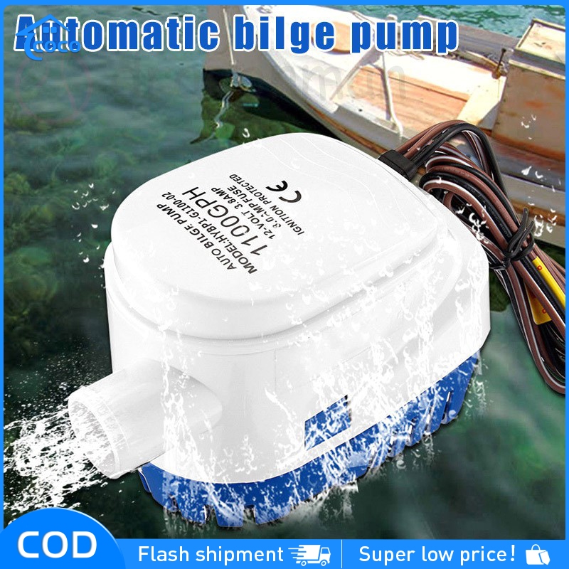 [COD]# Automatic 12V 1100GBH Bilge Water Pump Submersible Pumps with ...