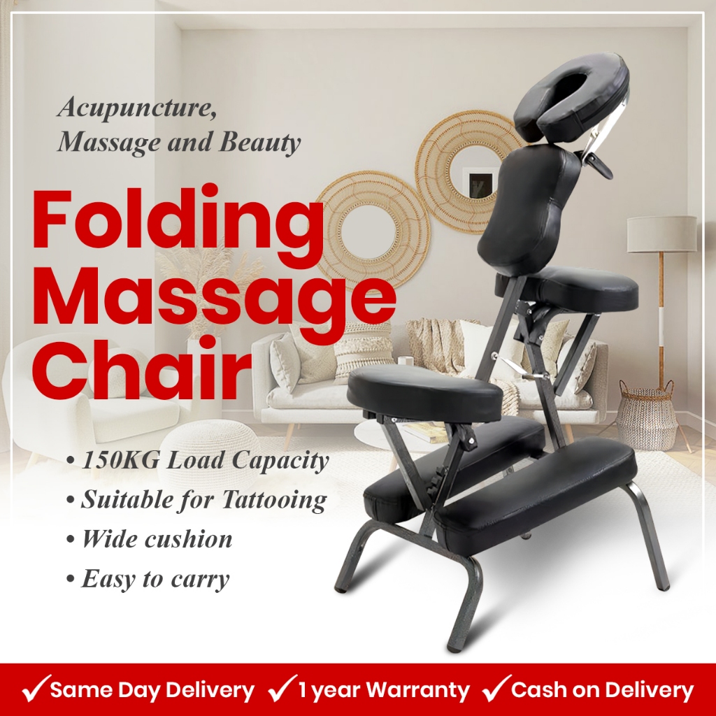Massage chair portable Aluminum Foldable Frame Fully Adjustable back ...