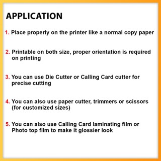 Calling Card Paper A4 Size Business Card Paper 220gsm 50 Sheets / Pack ...