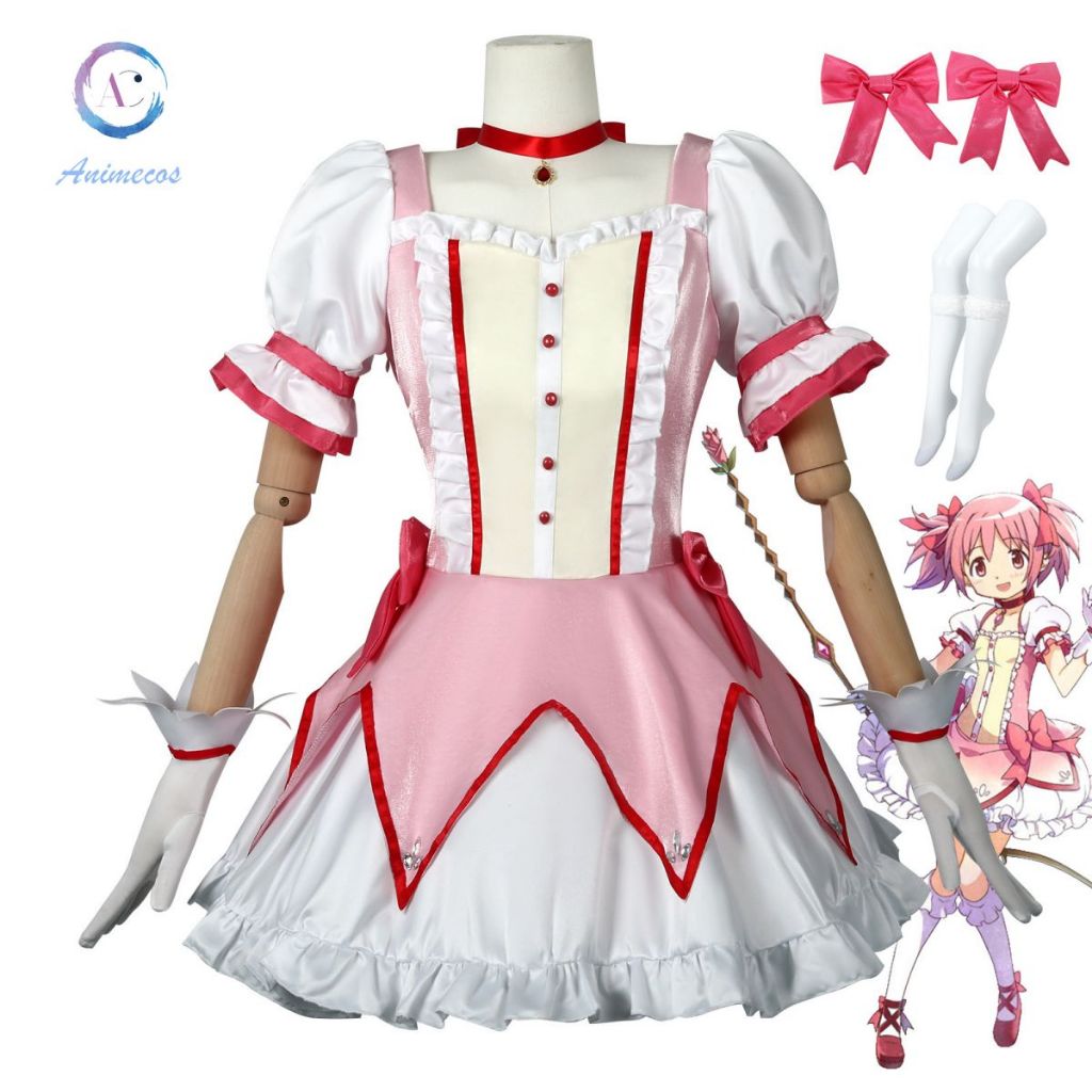 Kaname Madoka Cosplay Costume Anime Puella Magi Madoka Magica Cosplay ...