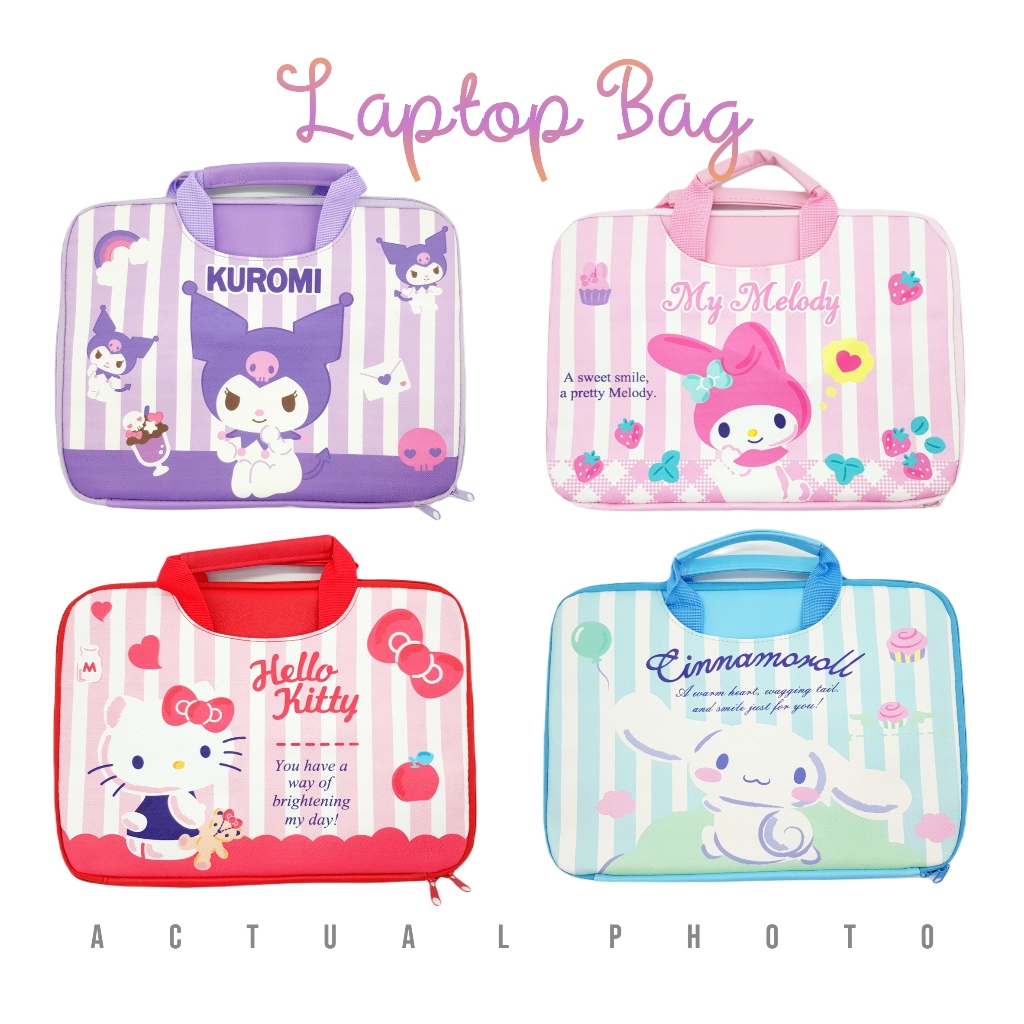 Laptop Briefcase Bag Kuromi My Melody Cinnamoroll Hello Kitty | Shopee ...