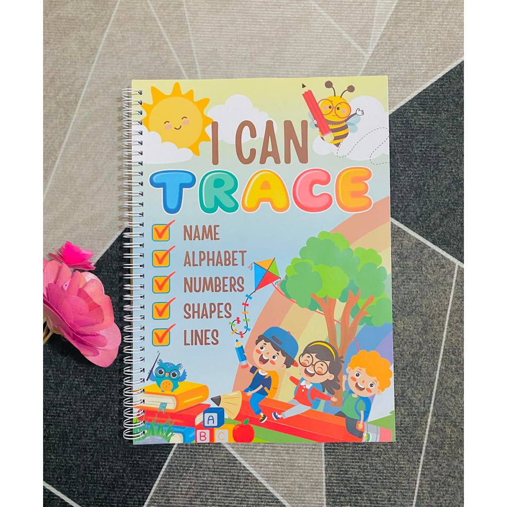 I CAN TRACE Name, Alphabet, Numbers, Shapes & Lines l A4 and A5 size l ...