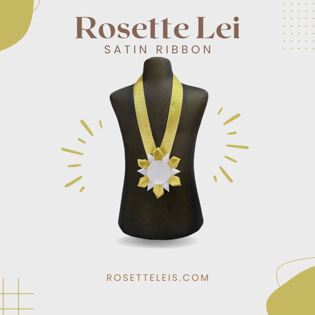 Rosette Lei Garland Gold Edition for VIPs, Guests, or as Welcome Lei ...