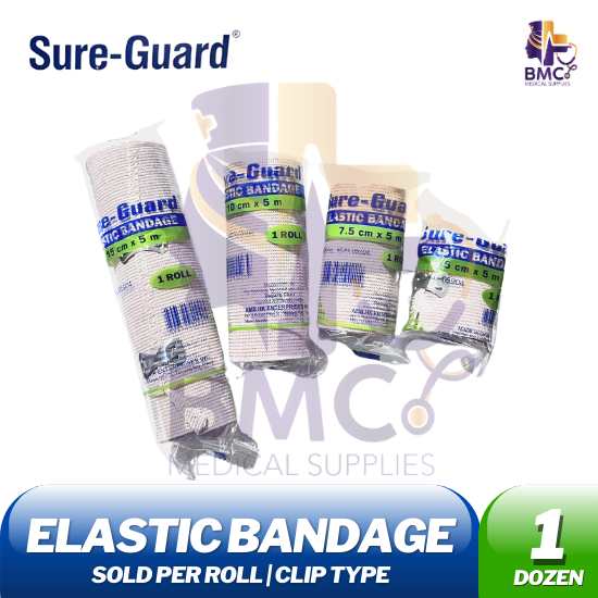 Sure-Guard Elastic Bandage | Bandage Wrap Compression Roll | Shopee ...