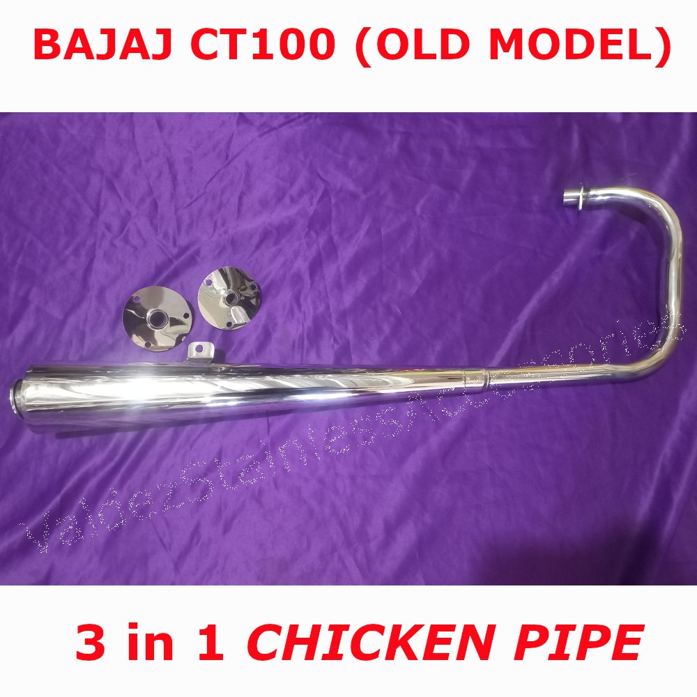 Chicken Pipe 3 in 1 , Stainless for BAJAJ CT100 for OLD MODEL ONLY ...