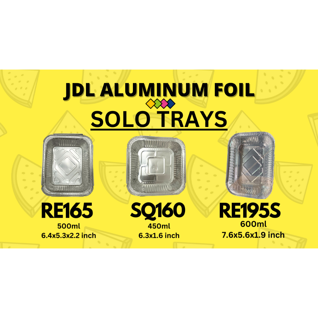 Aluminum Tray Solo-Medium - [100 PCS] With Lid or No Lid COD | Shopee ...