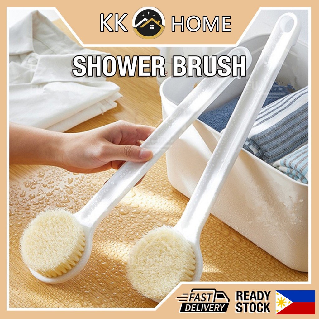 Japanese Style Long Handle Bath Brush Back Skin Scrubber Massage Body ...