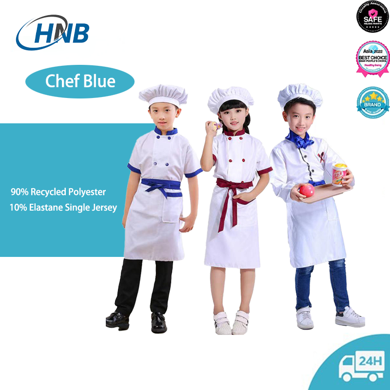 Children Chef Cook Kitchen Uniform Halloween Kids Restaurant Waiter ...