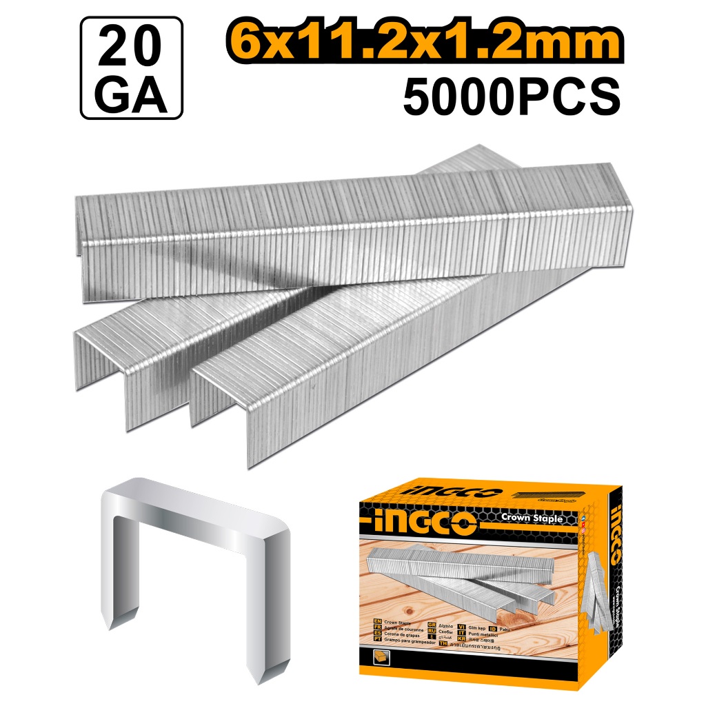 Ingco Crown Staple 6MM-13MM for DIY Wood Working and construction IHT ...