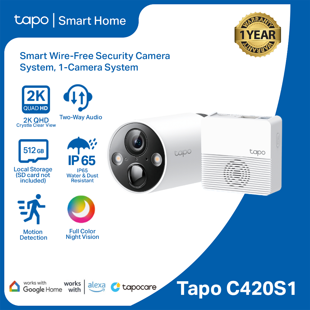 Tapo Official Store | TP-Link | C420 | CCTV | Smart | Wire-Free ...