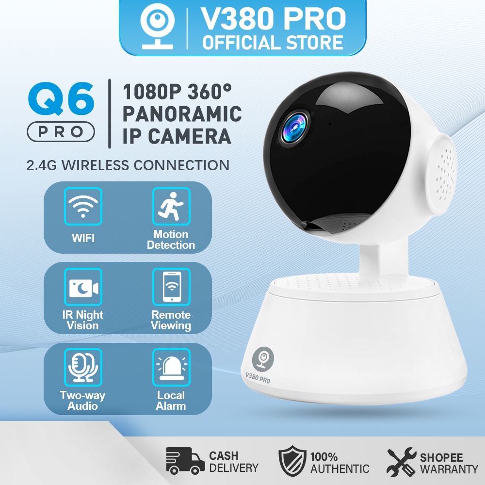V380 Q6 Pro CCTV Camera Wifi Connect to Cellphone 1080P Smart Home ...