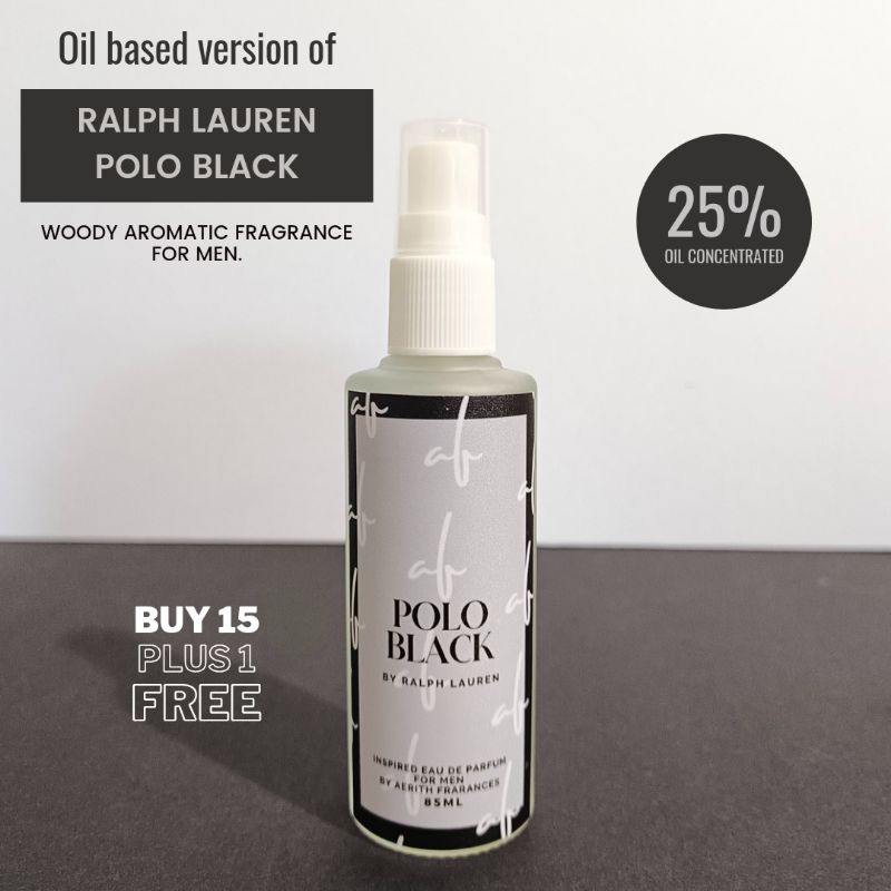 Polo Black 25% Oil Based Perfume 85ml | Shopee Philippines