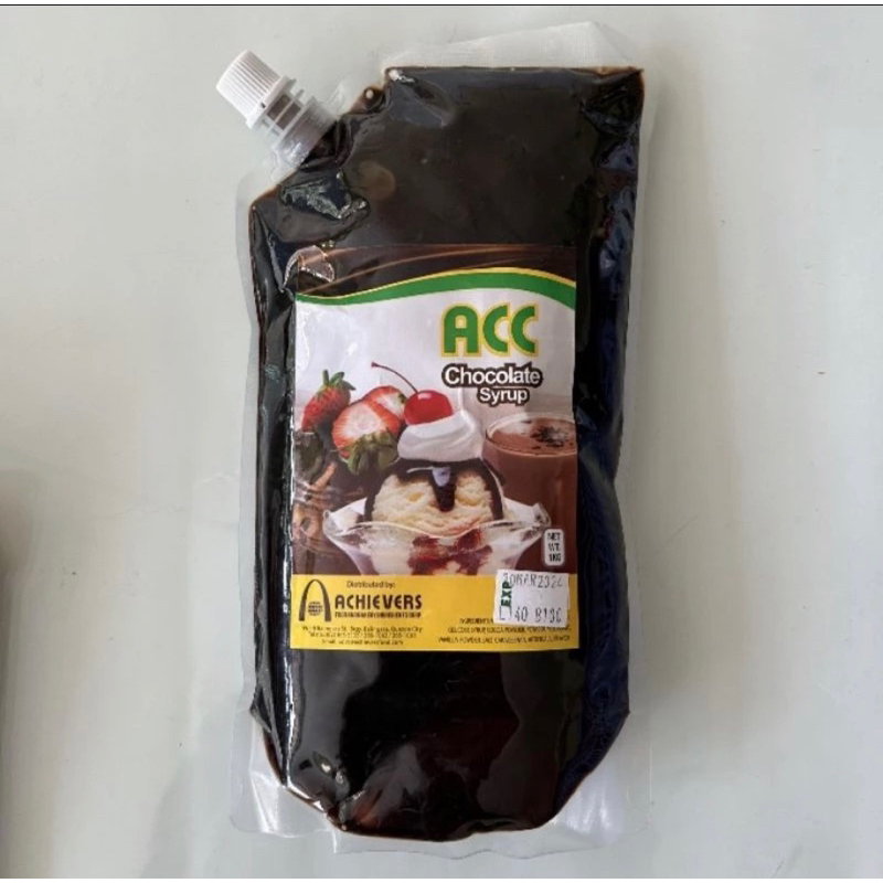 ACC chocolate Syrup, Caramel Syrup and Strawberry Syrup | Shopee ...