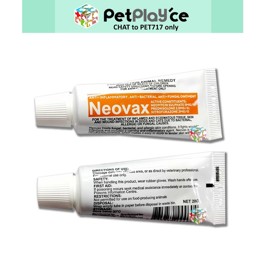 NEOVAX Anti-inflammatory, Antibacterial, Anti-Fungal Ointment Cream for ...