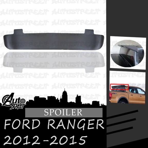 Ford Ranger 2012-2015 Rear Trunk Spoiler (Matte Black) | Shopee Philippines