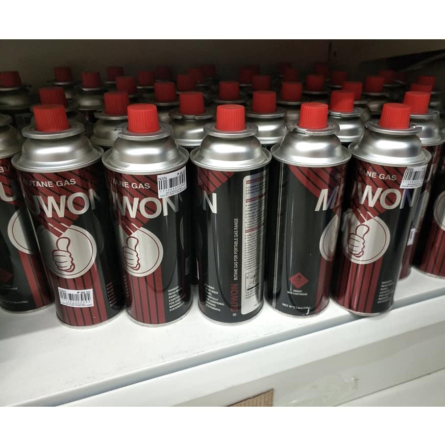 SUWON Safe Butane Gas for Gas stove 220g x 4 pcs Korea Gas Tank ...