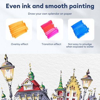 Finenolo by Deli Marker Pen 30/40/60/80 Colors Alcoholic Marker School ...