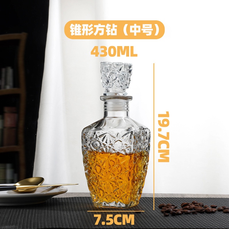 Large capacity glass wine bottles, decanters, empty wine bottles, wine ...