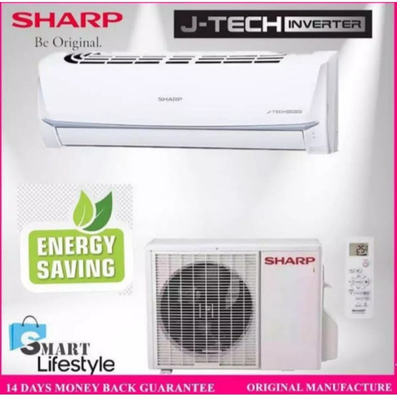 Sharp 2.0hp J-Tech Inverter Split Type Airconditioner | Shopee Philippines