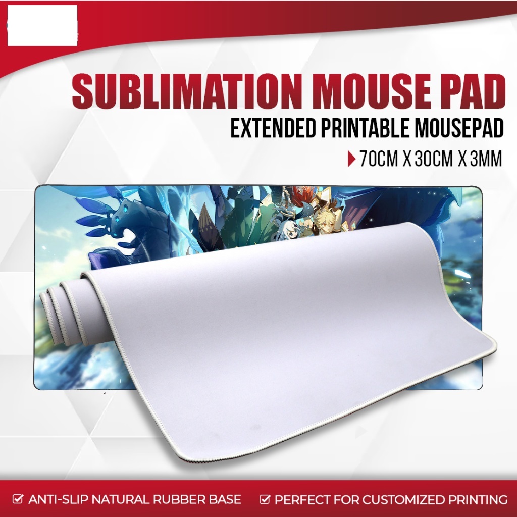 Sublimation Gaming Mouse Pad Extended 3mm/5mm Blank Printable Large ...