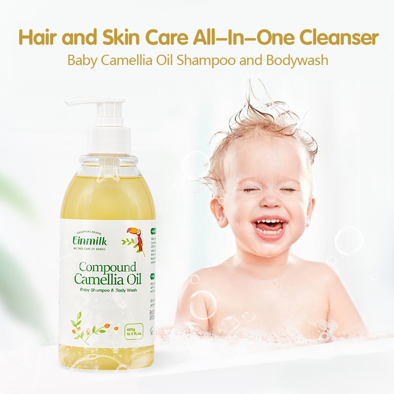 [FDA] Einmilk Camellia Gentle Baby Shampoo And Body Wash With Glycerin Head To Toe (2 In 1 ...