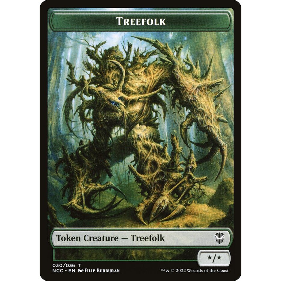 MTG Singles: Treefolk // Spider Double-sided Token - Commander: Streets ...