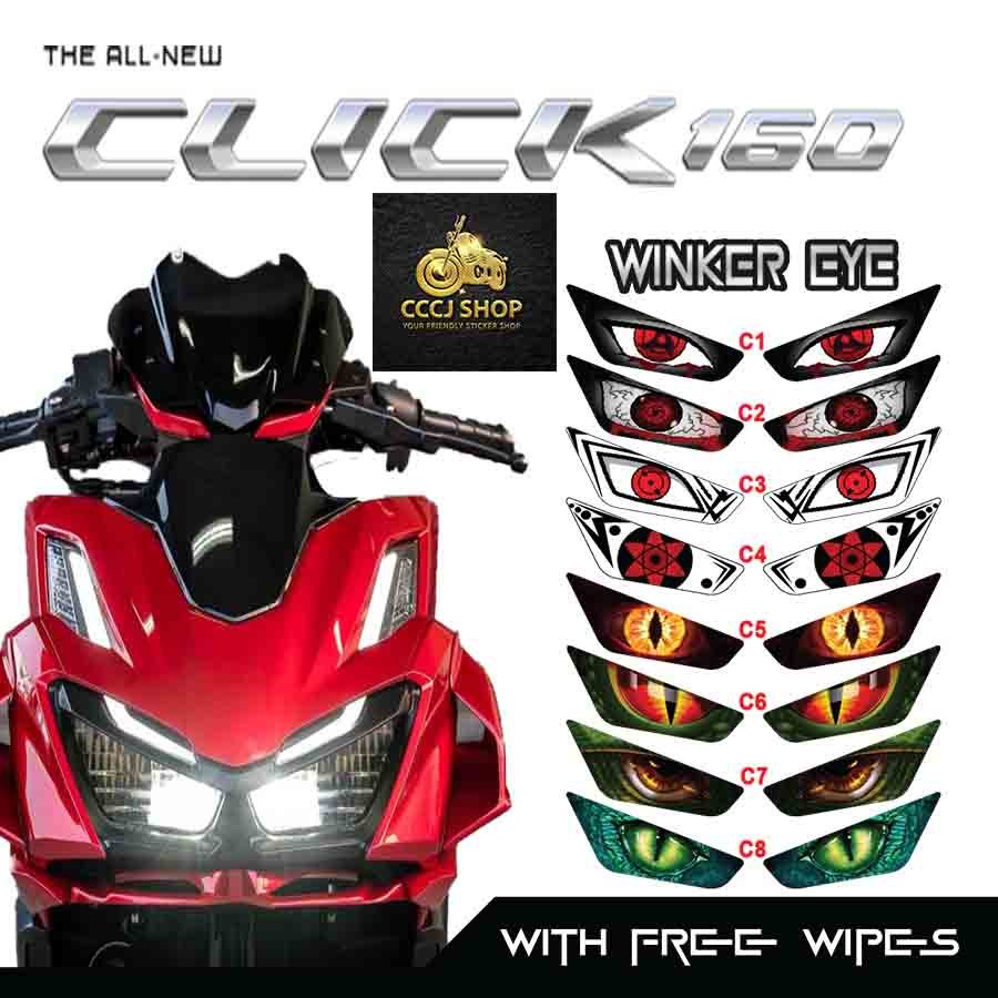 HONDA CLICK 160 WINKER EYE STICKER/TRANSPARENT/TRANSLUCENT VINYL ...