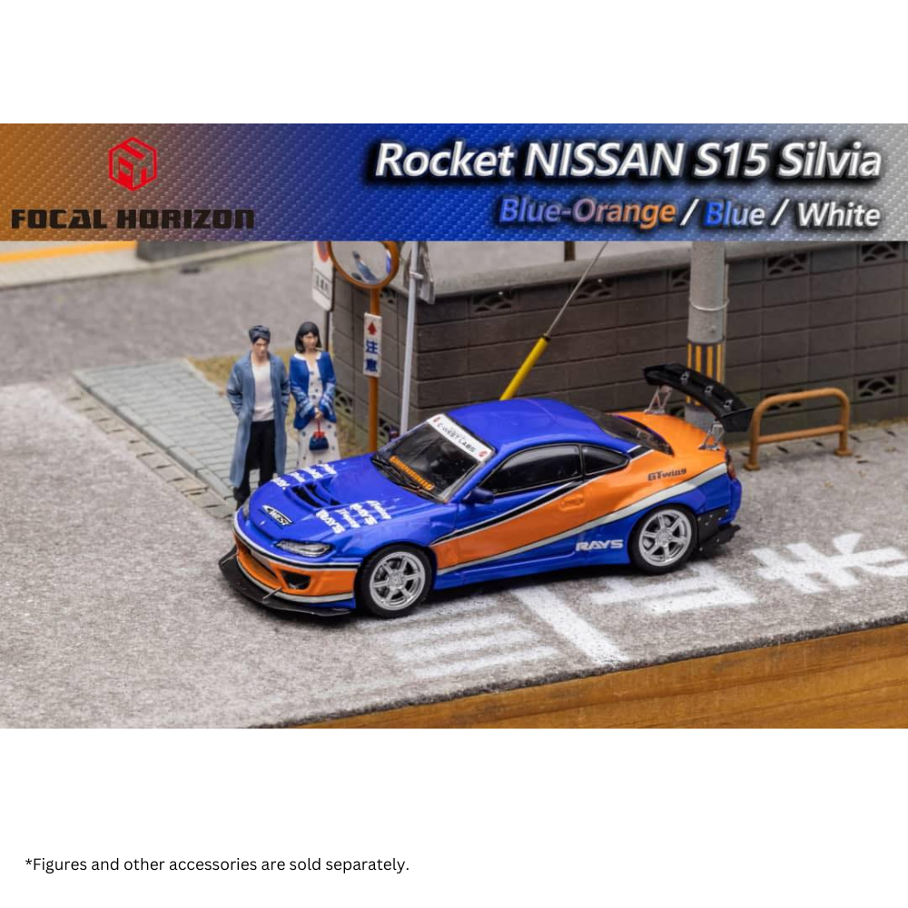 Focal Horizon FH 1/64 Scale Pandem Rocket Bunny Silvia S15 FNF Blue ...