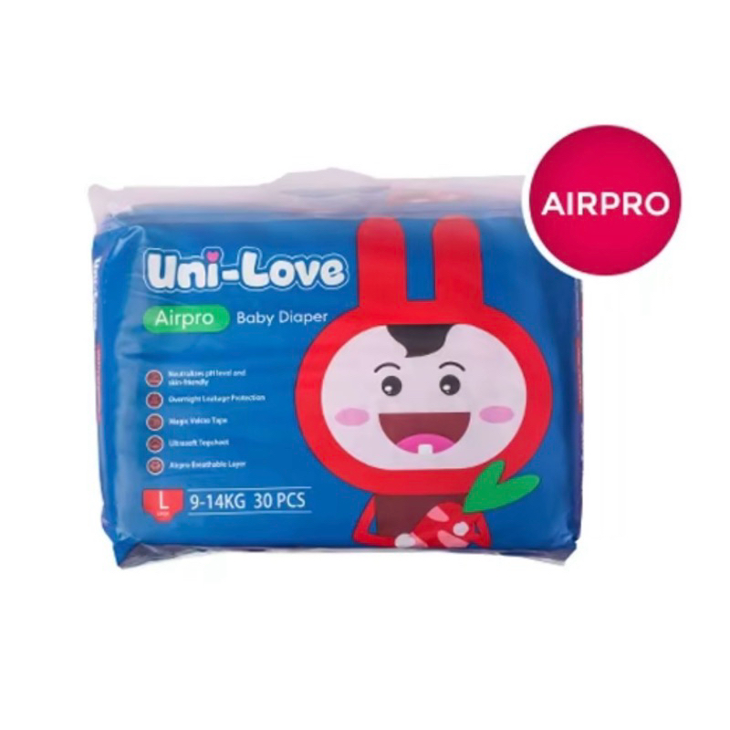 Unilove Airpro Baby Diaper Large 30’s | Shopee Philippines