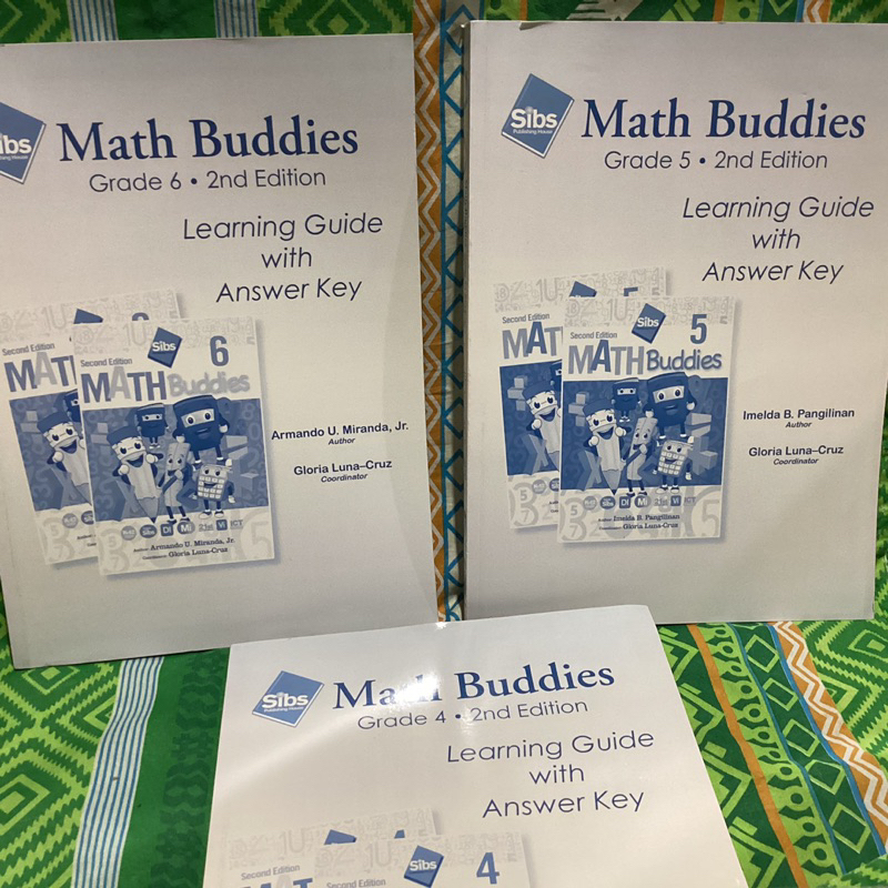 Math Buddies Second Edition Learning Guide with Answer Key Grade 4 - 5 ...