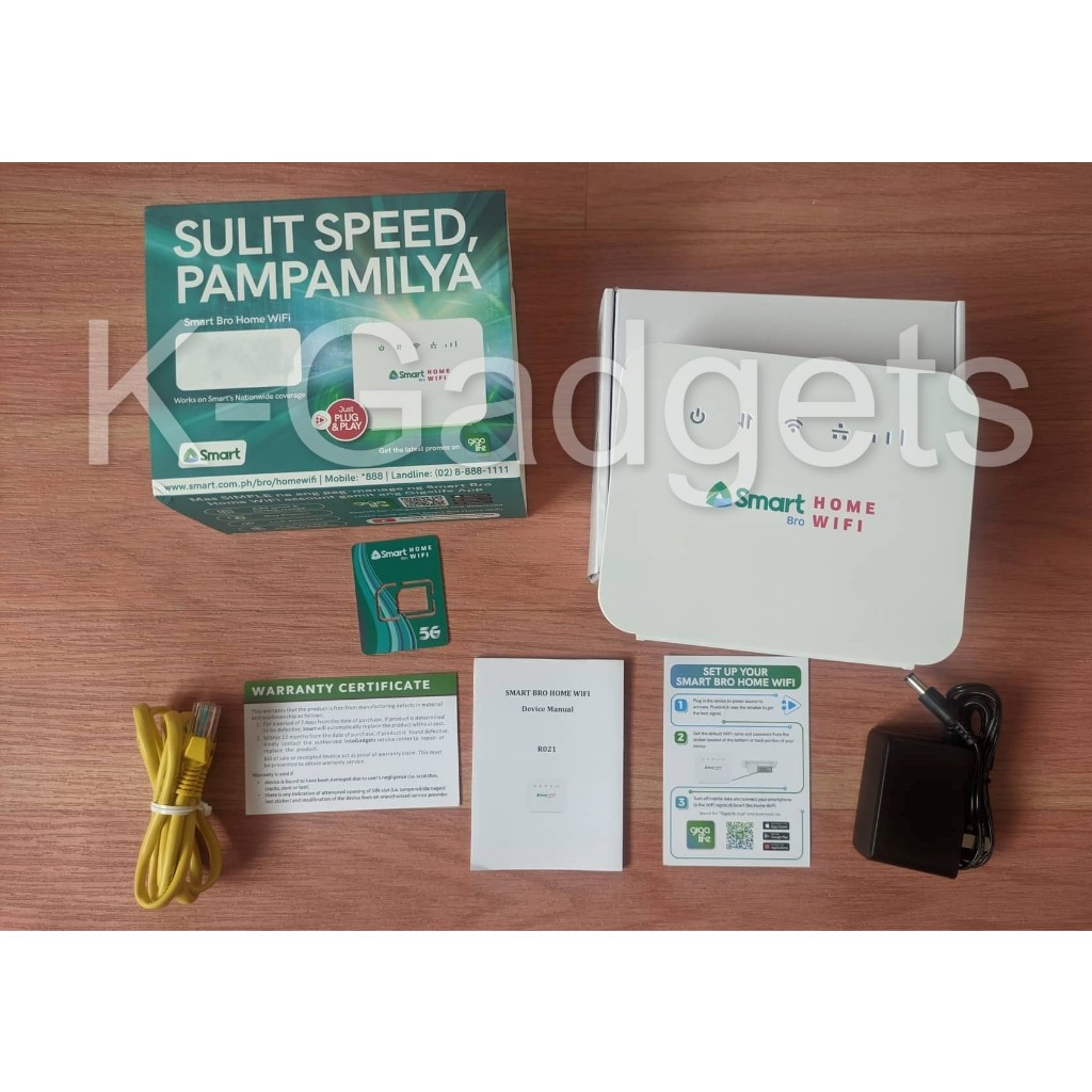 SMARTBRO Home Prepaid Wifi (MODEL: BOOTSEVEN R021 / CAT 4) - with FREE ...