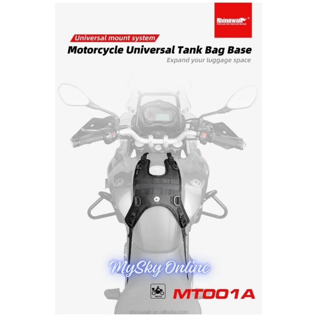 RHINOWALK Motorcycle Universal Tank Bag Mount Base Universal Mount ...